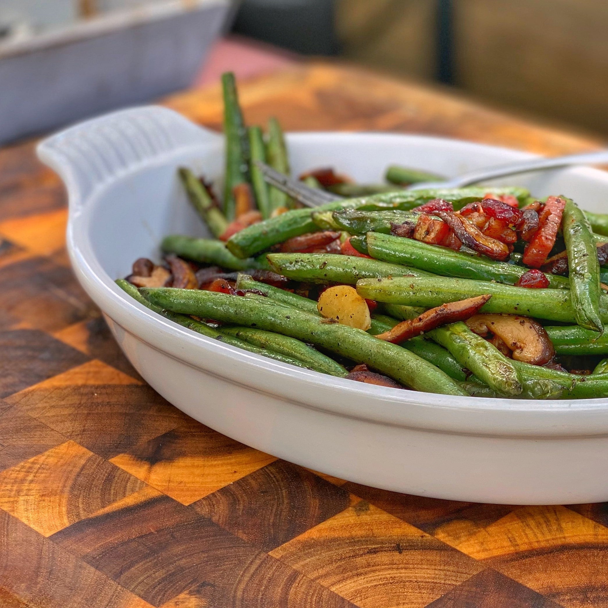 Pancetta Green Beans with Shitakes and Cranberries – Blackstone ...