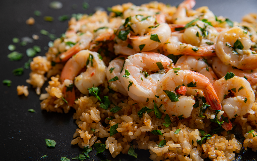 Garlic Shrimp with Ponzu Rice – Blackstone Products (MX)